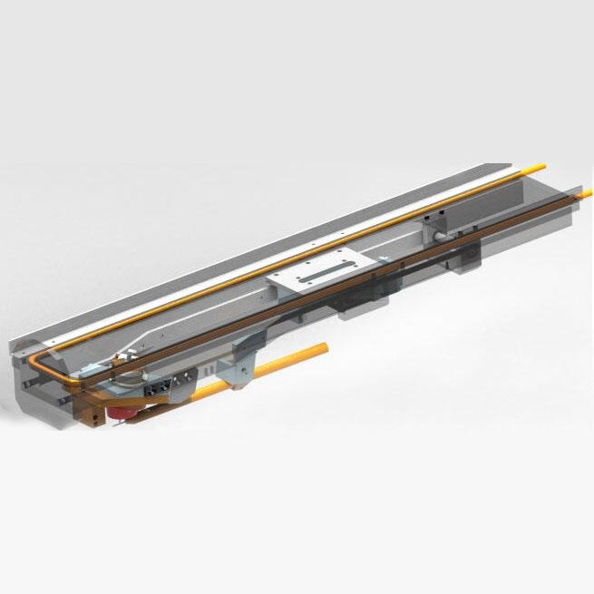 Horizontal pipe cladding station